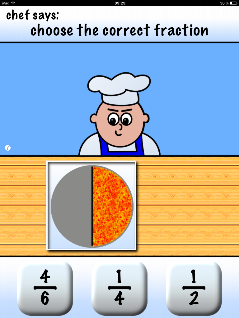 Pizza Fractions: s’exercer aux fractions grâce aux pizzas sur #iPad ...